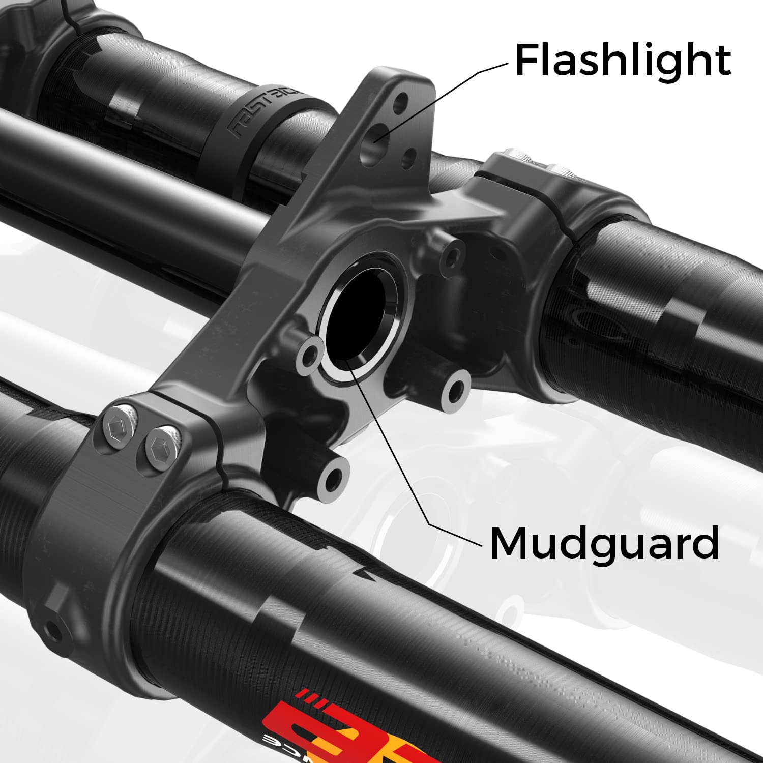 FASTACE 200mm Travel Downhill Fork, 26/27.5/29 inch Compatible Air MTB Suspension Fork Spring Hydraulic Adjust Straight Tube 28.6mm Bike Front Fork Black
