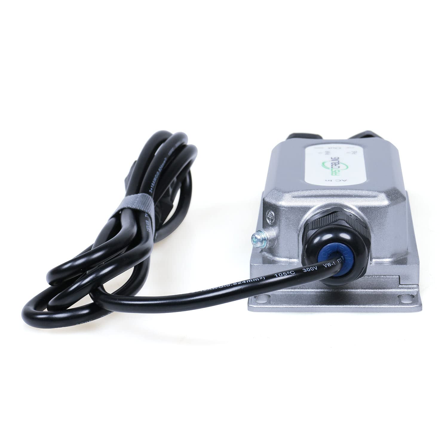 FASTCABLING 60W Outdoor Industrial PoE Injector IP67 Waterproof for Mesh Network, 100-240 VAC Input, Robust Power Supply for PoE Devices Under Harsh Environment, IEEE802.3at/bt, Plug and Play.