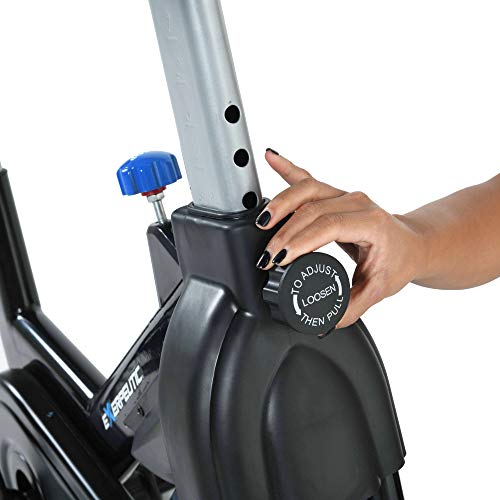 Exerpeutic Indoor Stationary Bike - Stationary Bikes for Home with Bluetooth Smart Connect - Spin Bikes for Home Designed to Work with the MyCloudFitness App for Custom Cardio Training and Tracking