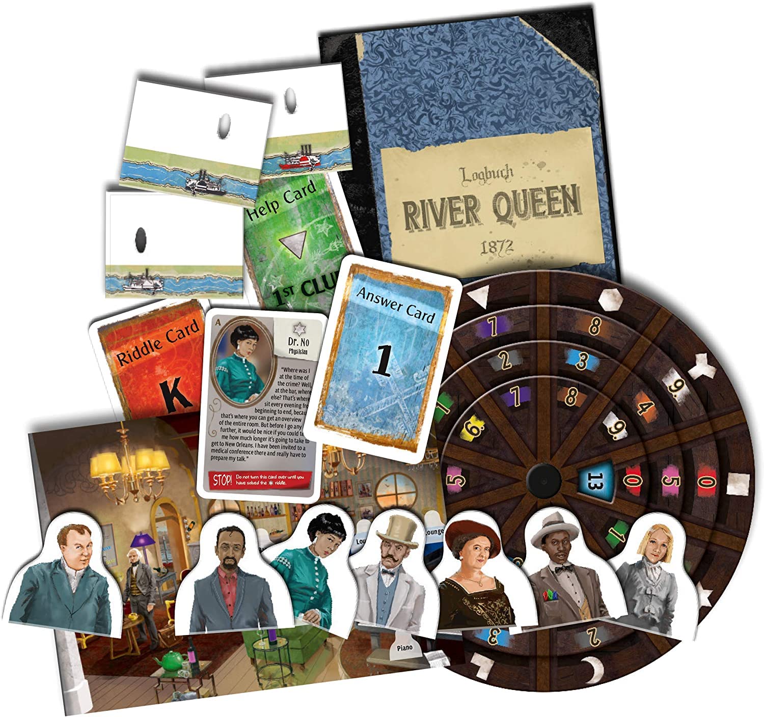 EXIT: Theft on The Mississippi | Escape Room Game in a Box| EXIT: The Game β A Kosmos Game | Family β Friendly, Card-Based at-Home Escape Room Experience for 1 to 4 Players, Ages 12+