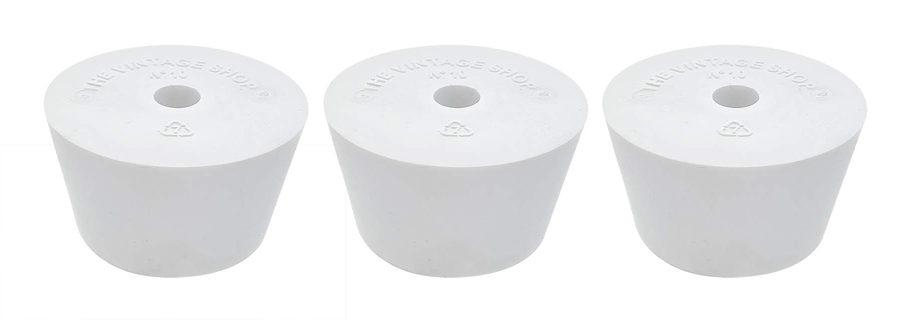 Home Brew Ohio #10 Drilled Rubber Stopper Set of 3
