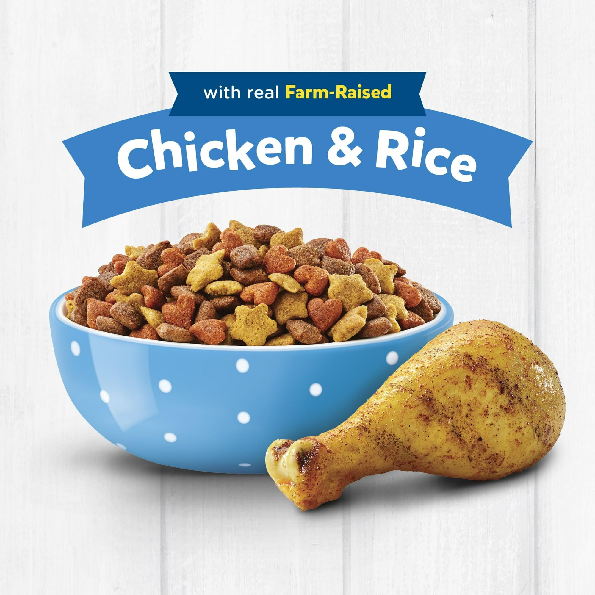 REUSSIR Complete Dry Dog Food, High Protein with Farm-Raised Real Chicken, 15 Lb Bag, 100% Complete & Balanced Diet