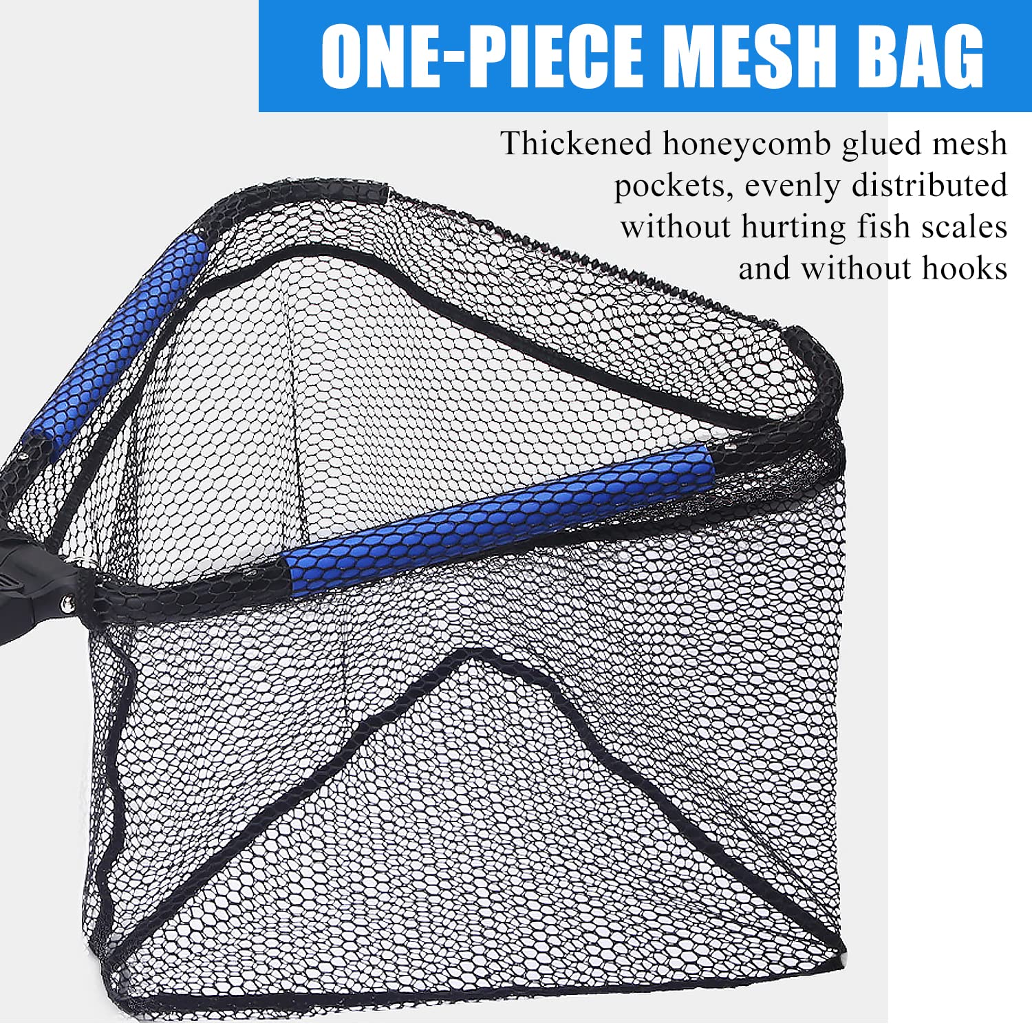 Floating Telescopic Folding Fishing Net,Fishing Gear Fihing Tool Accessories for Fish Easy Catch and Release,Fishing Net for Freshwater and Saltwater (Fishing net 1pcs)