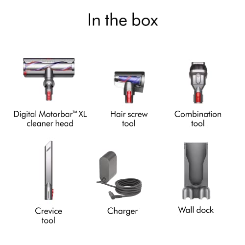 Dyson Outsize Cordless Vacuum Cleaner, Nickel/Red, Extra Large