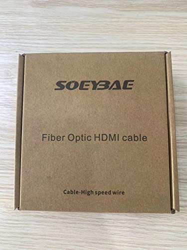 SOEYBAE USB C to HDMI Cable 30ft/10m, USB 3.1 Type C to 4K Fiber Optic HDMI Cable, Thunderbolt 3/4 Compatible, for MacBook Pro/Air 2020, iPad Pro 2021/2020, Surface Book 2, XPS