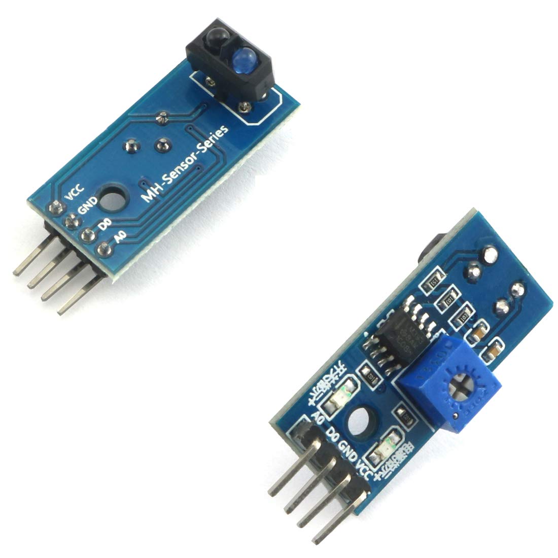 DZS Elec 5PCS TCRT5000 Infrared Reflective Switch IR Barrier Line Track Sensor Module and 20Pin 20cm Cables Line Jumper Female to Female Kit for Arduino Raspberry Pi Smart Car Robot
