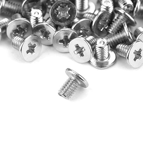 M2.5 Screws Laptop Screws Computer Screws Assortment Kit 100pcs M2.5 Carbon Steel Machine Screw Flat Head Screws Machinery Repair Parts(M2.5 * 12 * 5)