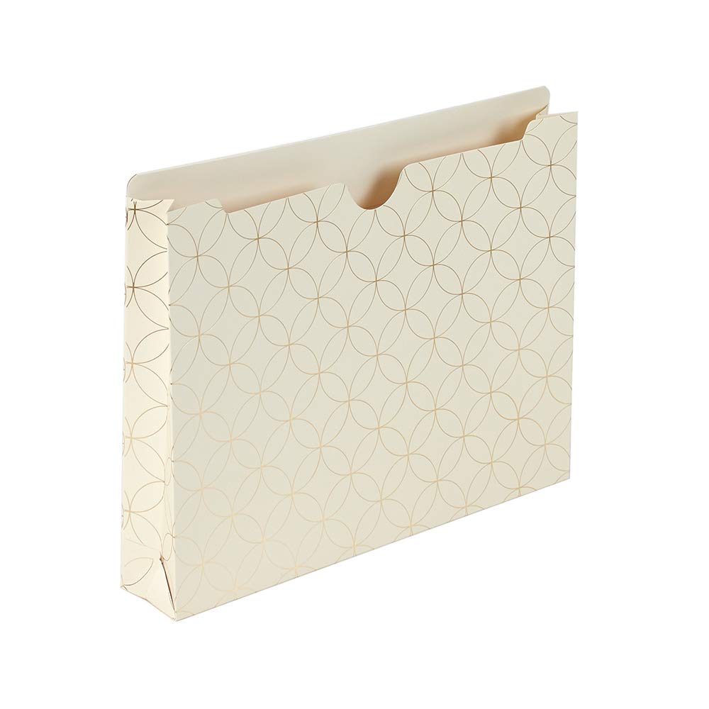 Erin Condren Designer Accessories - Expanding File Folders - Metallic Mid Century Circles, Set of 3. Features Tabbed, Gusseted File Folders Measuring 9.5 x 11.75" (2" Expansion)
