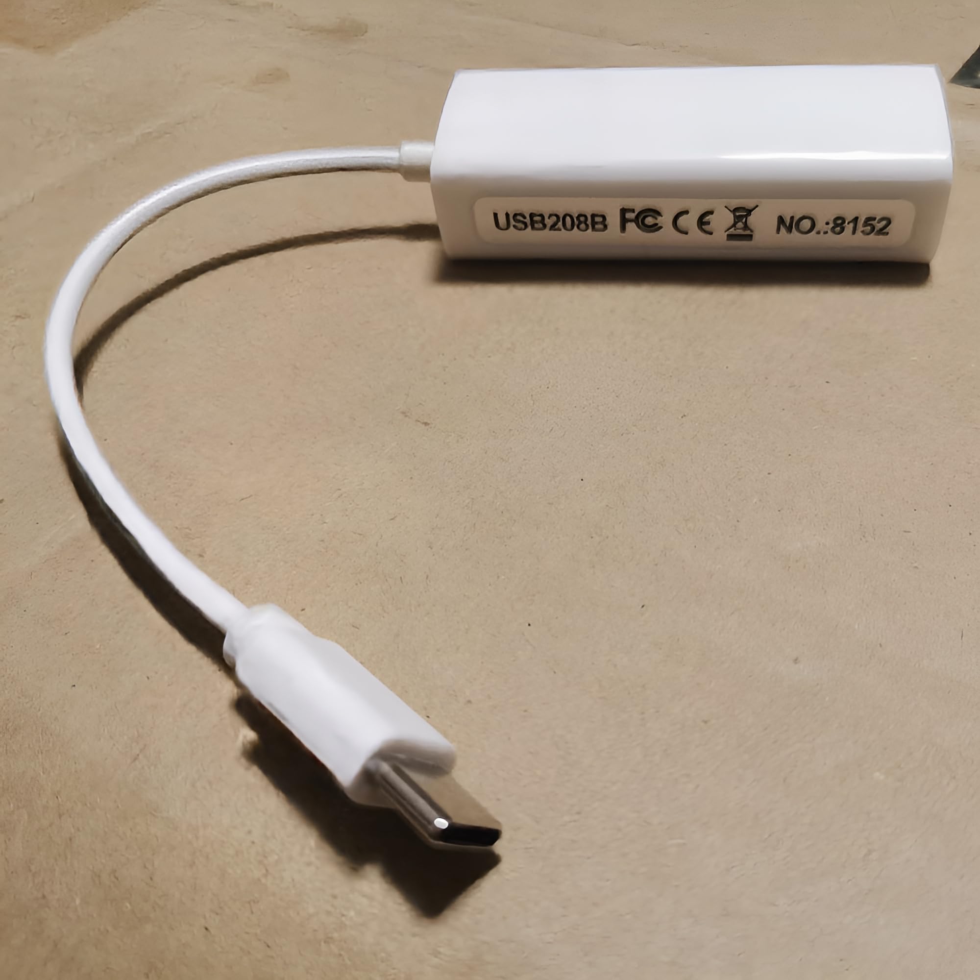 JacobsParts USB-C Type-C RJ45 Ethernet LAN Network Adapter for Windows 11/10/7 Linux RTL8152
