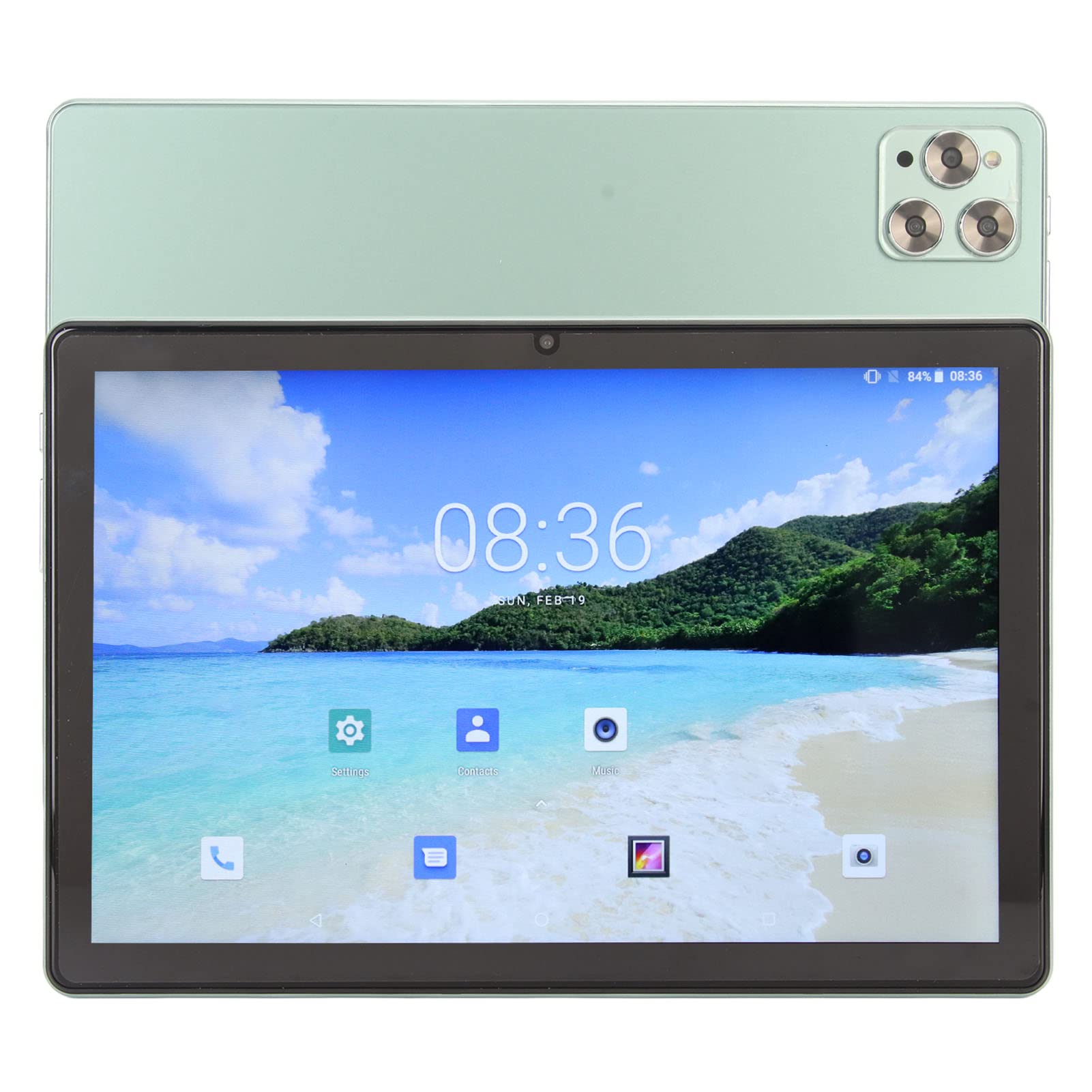 Gaming Tablet, 8GB RAM 256GB ROM Aluminum Alloy Octa Core CPU 10.1 Inch FHD 7000mAh Battery Tablet PC (US Plug)