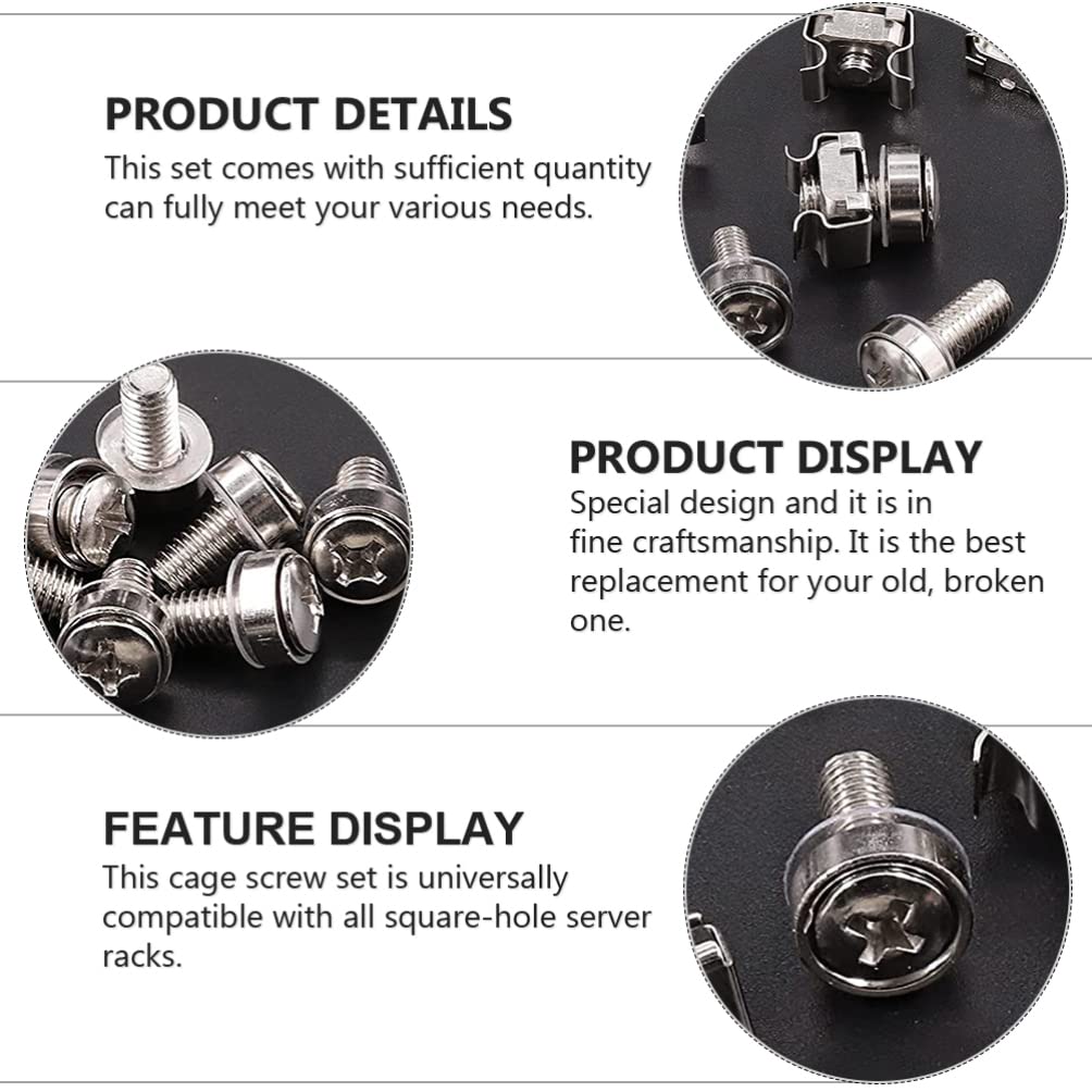 SOLUSTRE 1 Set Screw Set Nuts Screws Stud Carbon Steel Rack