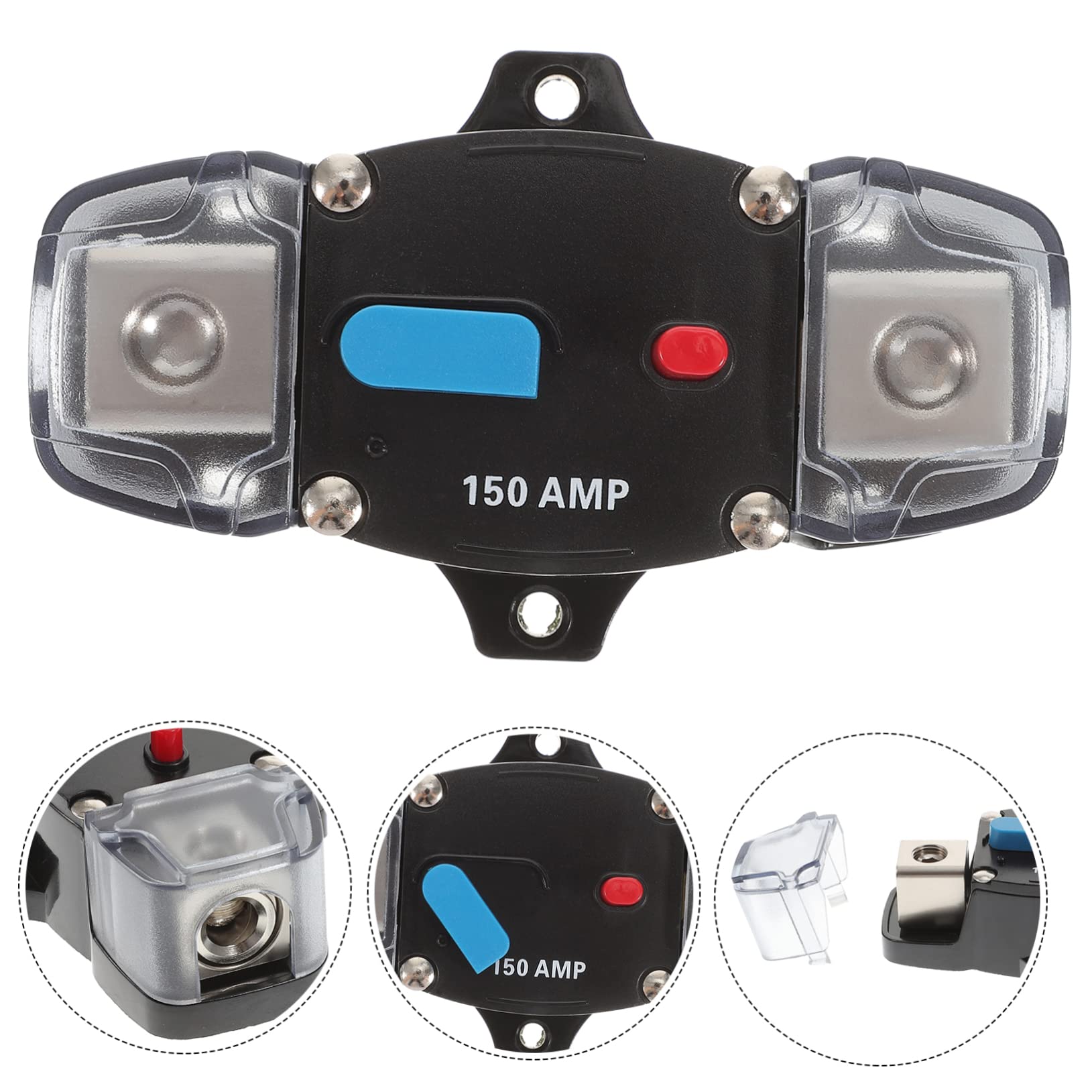 ERINGOGO 4pcs 150A Circuit Breaker Marine amp Circuit Breaker Magnetic Circuit Breakers Inline Circuit Breaker car Circuit rv Circuit Breaker amp Breaker Mini Cars Panel Miniature Bakelite