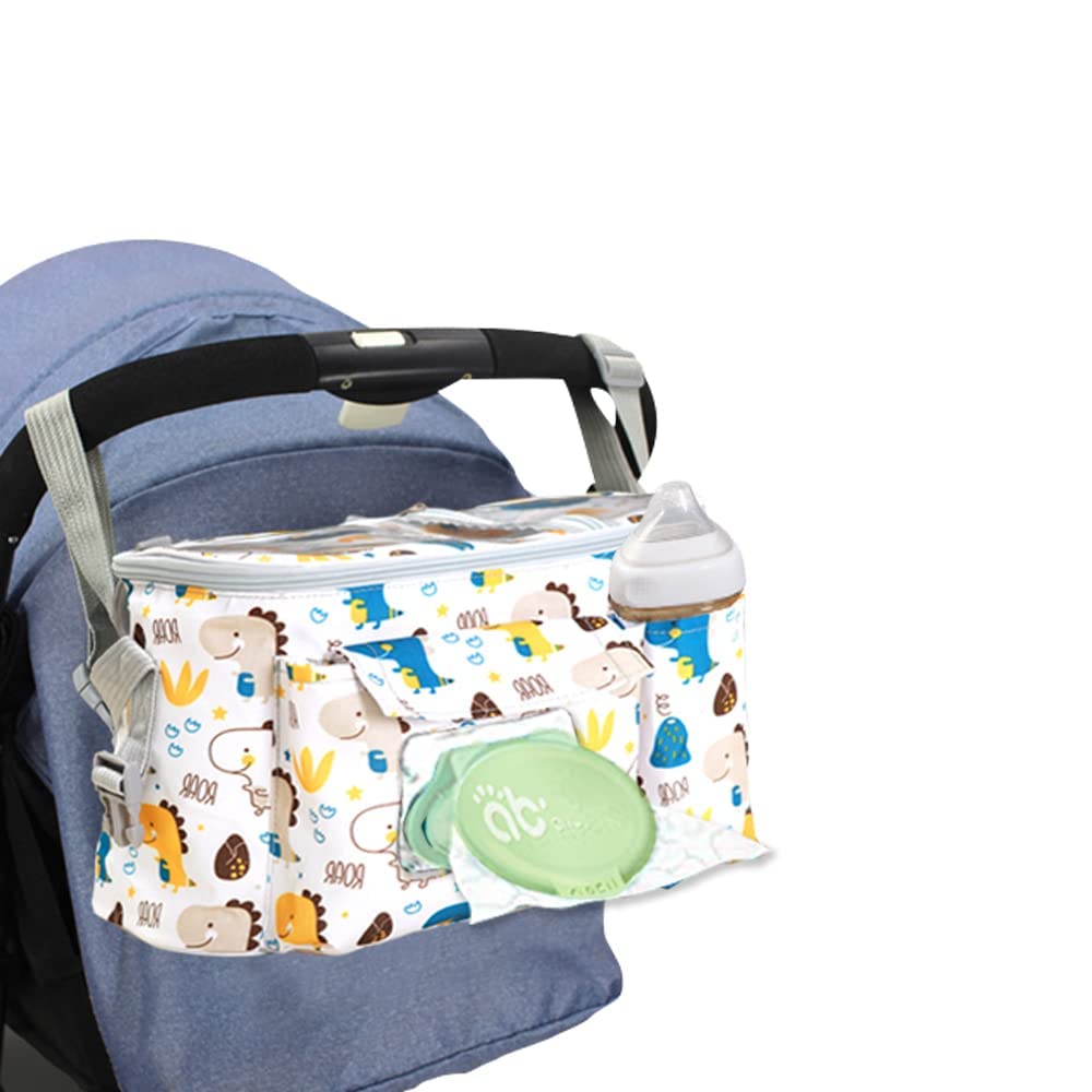 Huaroly Universal Stroller Organizer Bags with Cup Holder,Suitable for Diapers, Toys and Snacks,Stroller Caddy Accessories