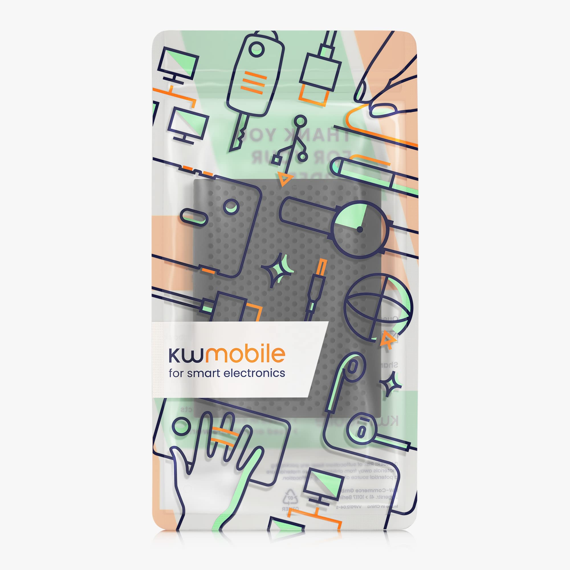 kwmobile Silicone Case Compatible with Samsung Portable SSD T5 - Case Protective Cover for SSD Drive - Black