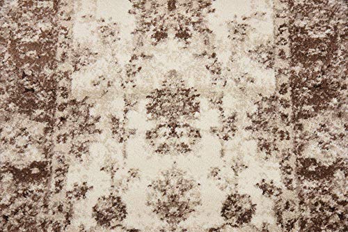 Unique Loom Rushmore Collection Area Rug - Lincoln (2'x 6' 1" Runner, Cream/ Beige)