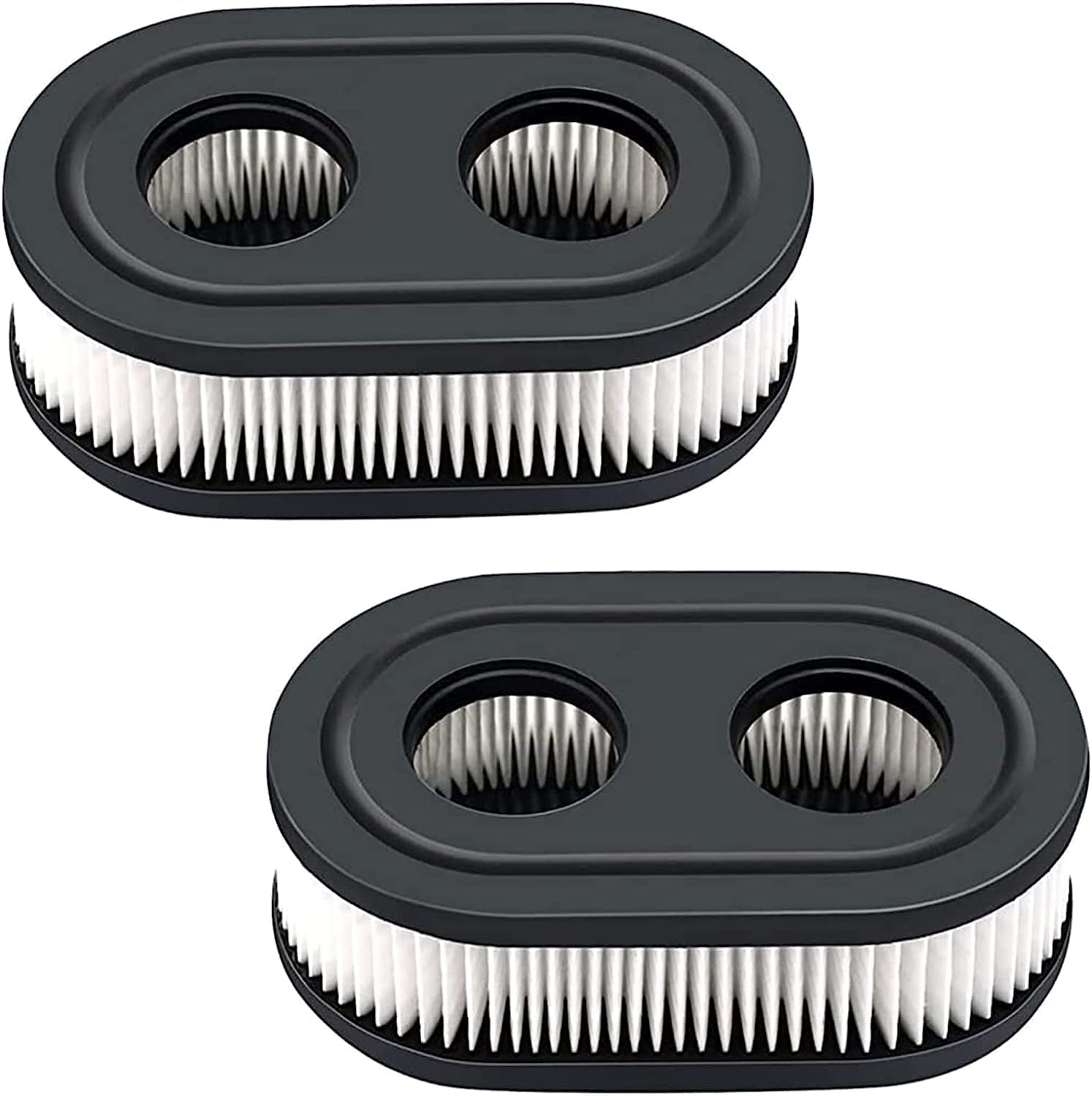 HGKMQ Briggs and Stratton Air Filter 593260, Lawn Mower Air Cleaner Replacement Filters for 593260 798452 334404,500EX 550EX 575EX 625EX 675EXI 725EXI Briggs and Stratton Air Filter (2PCS)