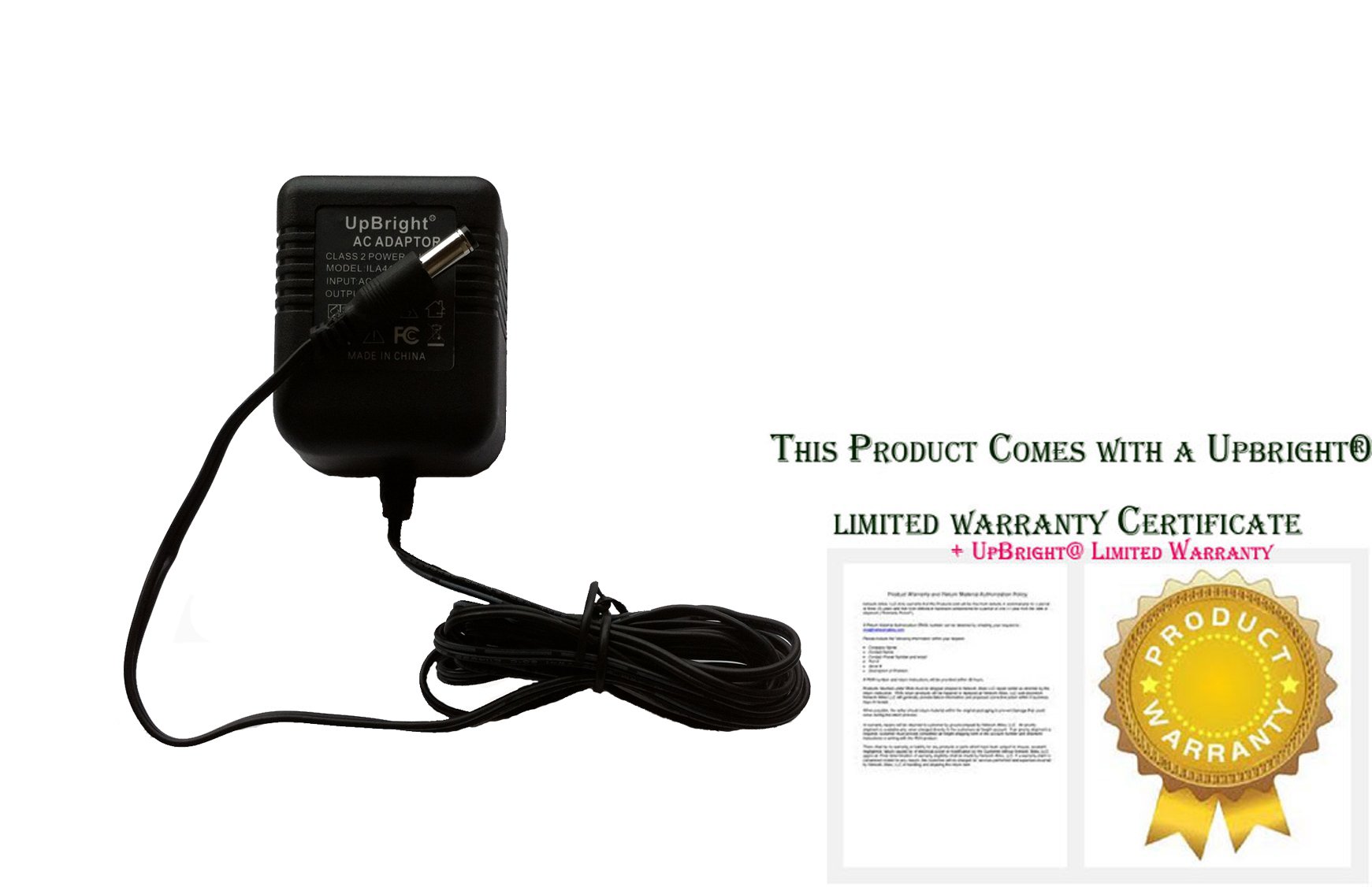 UpBright 12V AC Adapter for Mode Machines SID Commodore 8 BIT Chiptune Groovebox Synthesizer Nintendo Gameboy Advance SP Neon Wall Clock AC12V 500mA 12.0V 12VAC 0.5A Power Supply Charger (Barrel Tip)
