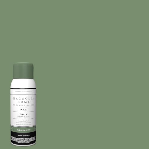 Magnolia Home by Joanna Gaines Interior/Exterior Spray Paint for Small Projects, Ultra-Matte, MAGNOLIA GREEN - 12 oz. Aerosol