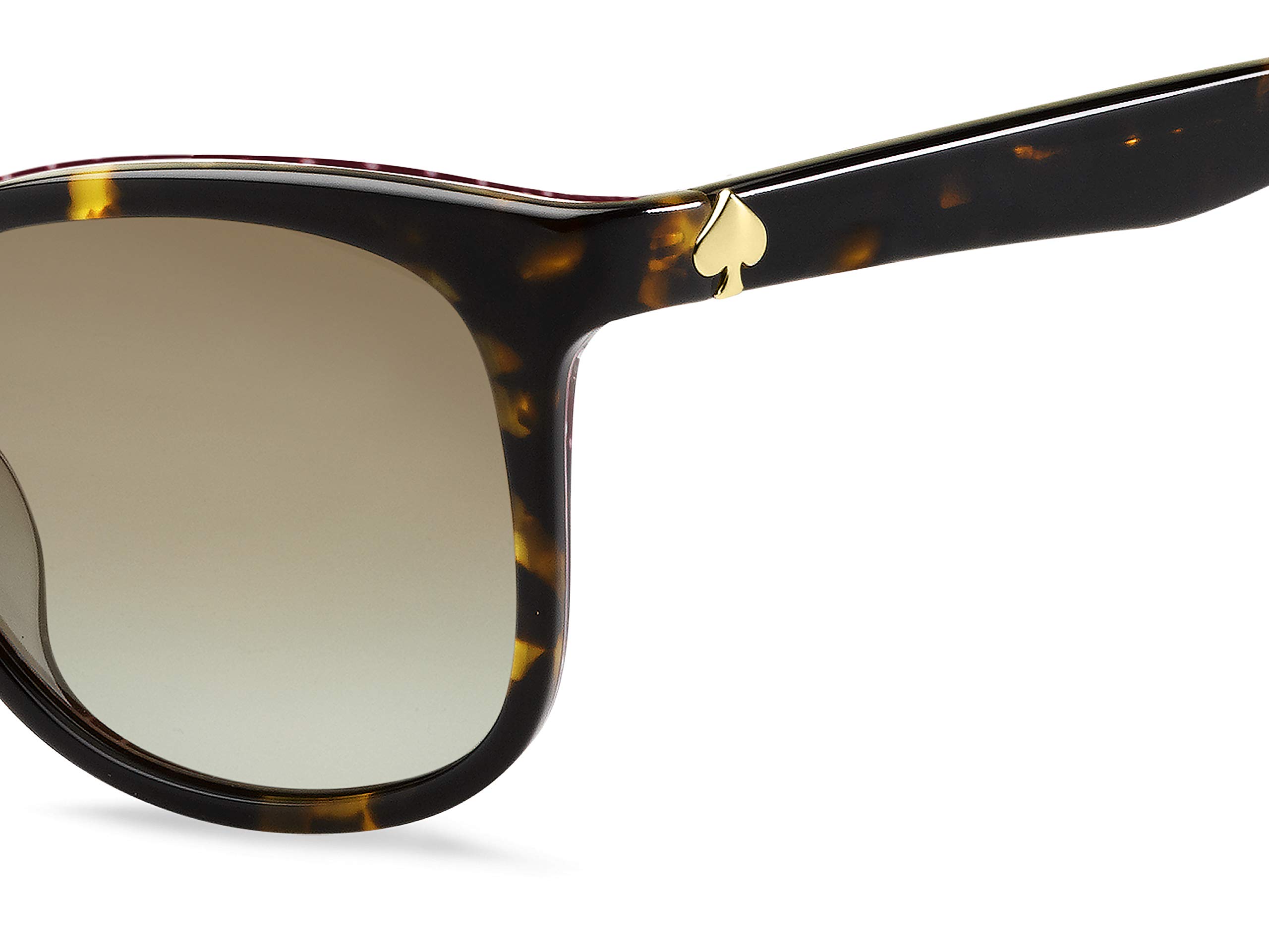 Kate Spade New York Women's Danalyn/S Square Sunglasses, Havana/Polarized Brown Gradient, 54mm, 17mm