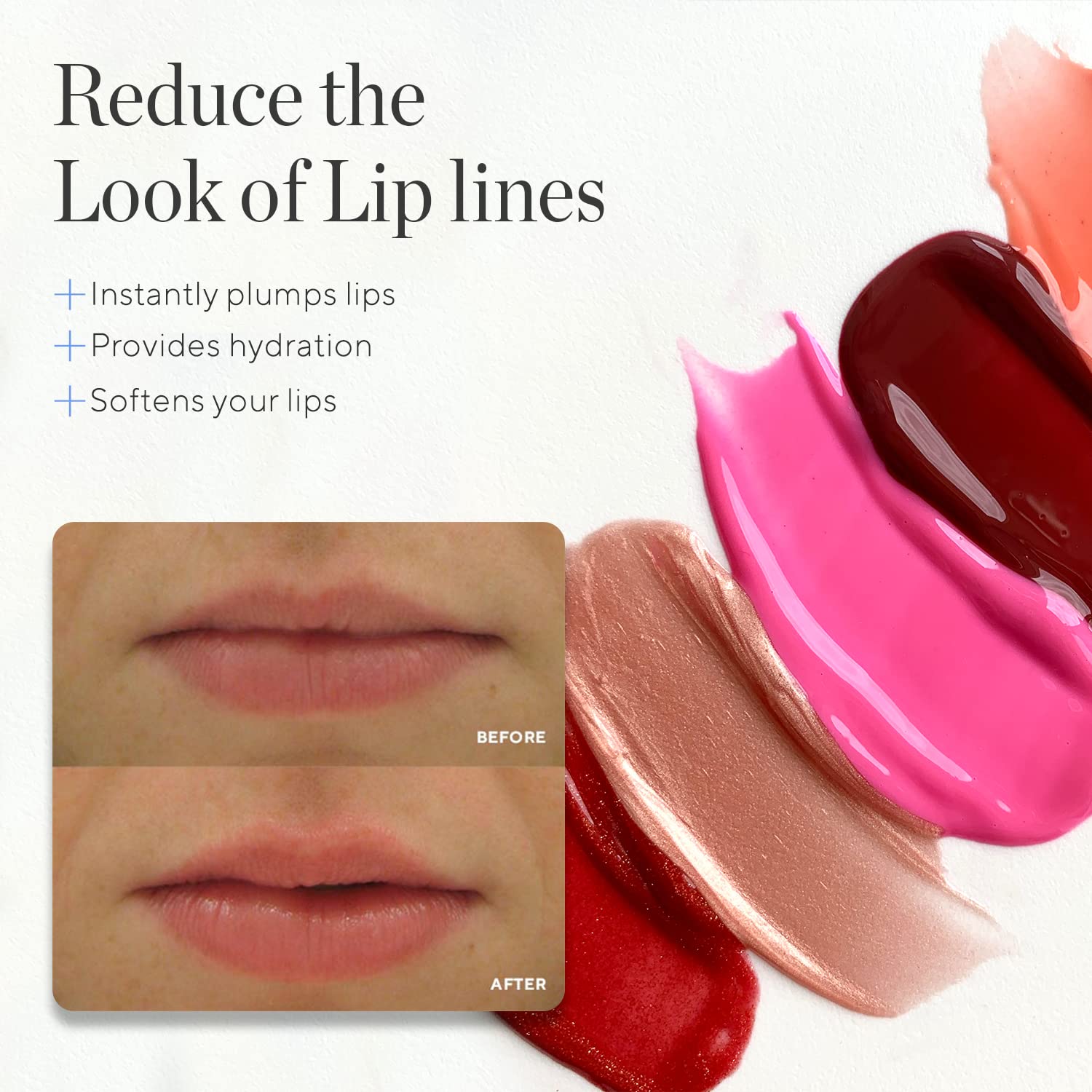 HydroPeptide Perfecting Gloss Lip Enhancing Treatment, Long-Lasting Volume and Hydration, Nude Pearl, 0.17 Ounce