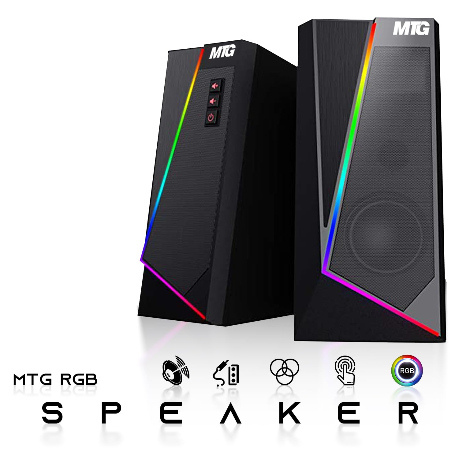 HP G3 Gaming Desktop PC, Intel Core i7 6th Gen, AMD RX 550 Graphics, 32GB RAM, 1TB SSD + 3TB HDD, MTG 27 Inch Monitor, RGB Keyboard Mouse, Speaker, Webcam, WiFi, Win 10 Pro (Renewed)