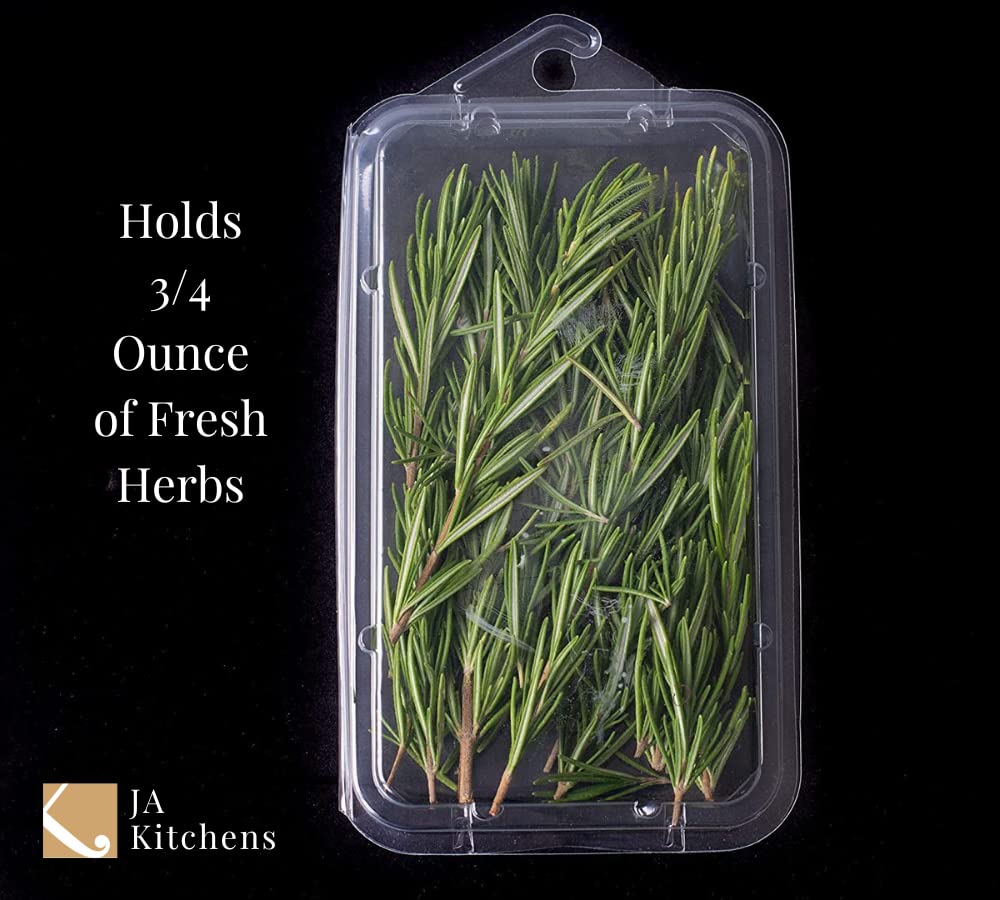 JA Kitchens .75 Ounce Small Herb Clamshell Container - Disposable - Pack of 20