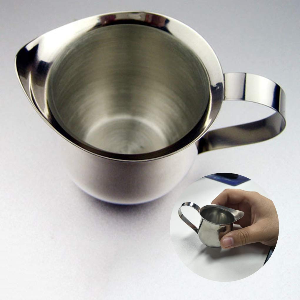 Rolin Roly 90ML Milk Frothing Pitcher Stainless Steel Small Bell-Shaped Creamer Coffee Jug for Barista Cappuccino Espresso Cups Latte Art Pitcher