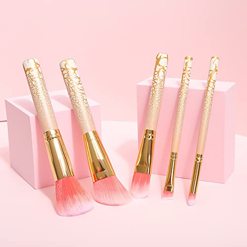 makeup brush 5Pcs Makeup Brushes Set Women Facial Make Up Brush Face Cosmetic Beauty Eye Shadow Foundation Blush Tools