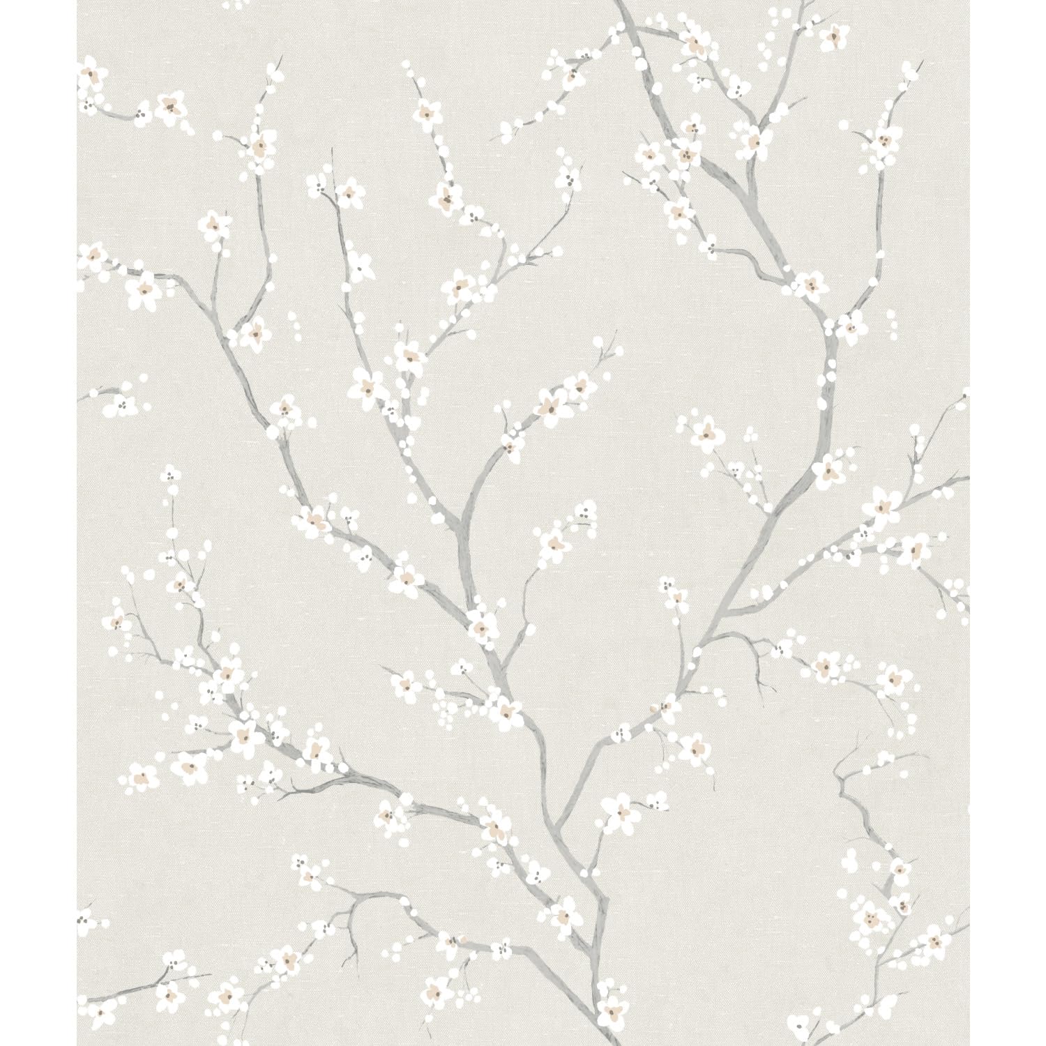 RoomMates RMK11271WP Pearl Cherry Blossom Peel and Stick Wallpaper