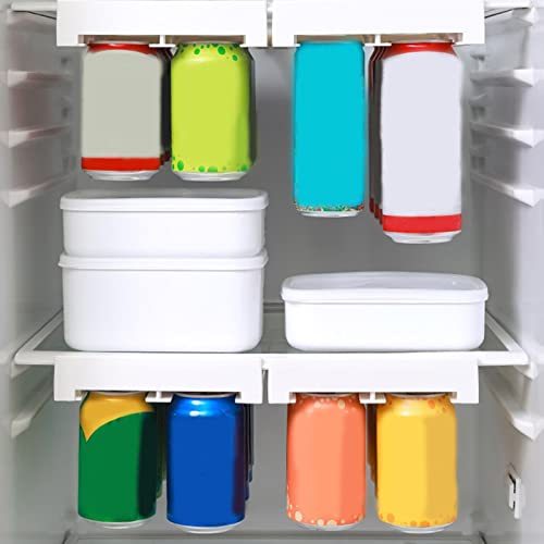 TwhqxjCN Kitchen Fridge Storage Rack Convenient for Canned Drinks Beer Can Container Refrigerator Beverages Holder