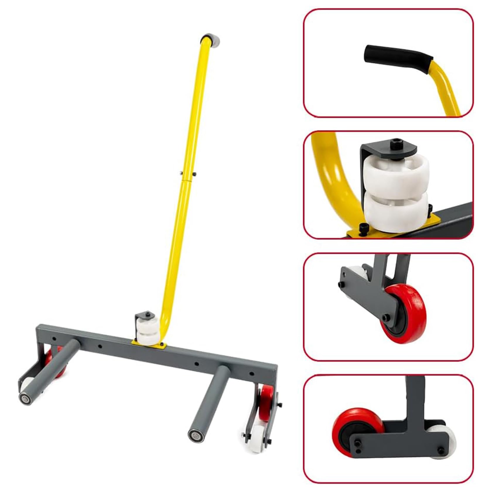 Hymula 440 LBS Load Capacity Heavy Duty Adjustable Wheel Dolly Tire Dolly Cart Tire Lifting Tool with Adjustable Roller for Workshop Trolley Changing Car, Truck, Skid Steer, ATV, and Trailer Tires