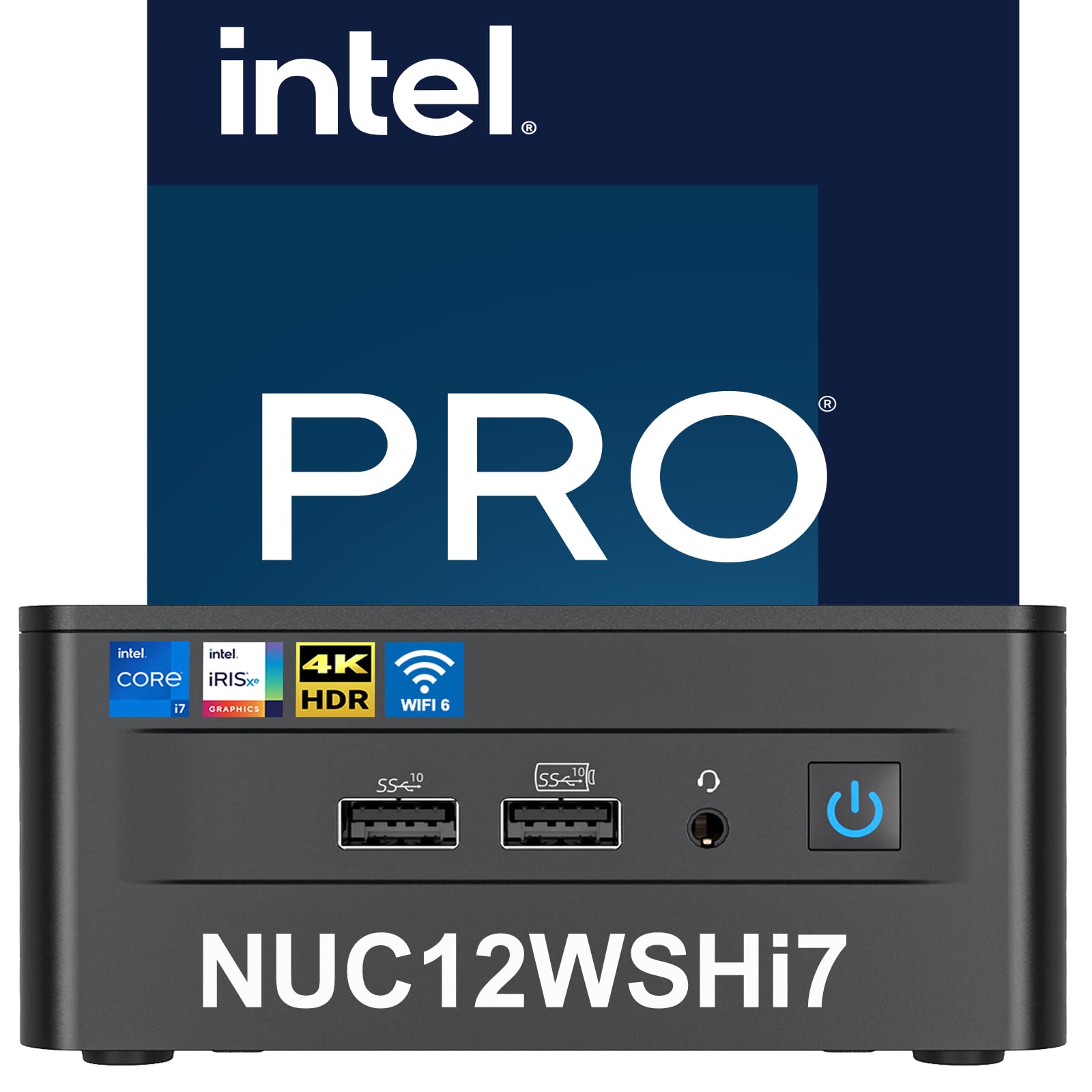 Intel NUC 12,NUC12WSHi7 Wall Street Canyon Mini PC with Intel Core i7-1260P, 12Cores, 16Threads,12MB Intel Smart Cache,Up to 4.7 GHz Turbo,35W TDP, Intel Iris Xe Graphics Without RAM+SSD+OS Inside