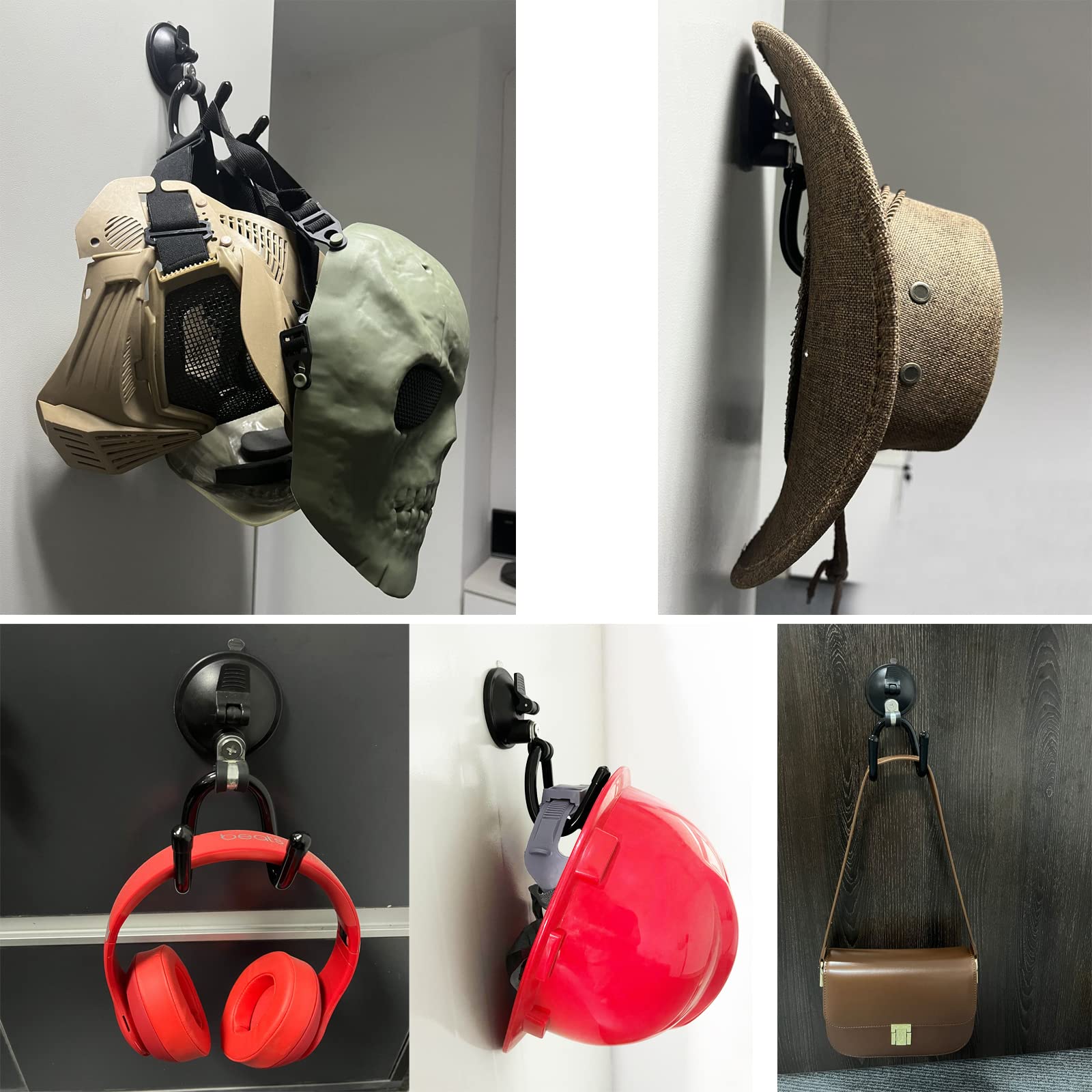 Pmsanzay Hat Rack, Acrylic Material, Suction Cup Hanger for Car & Truck, Hat Holder - No Falls Off - No Hat Damage