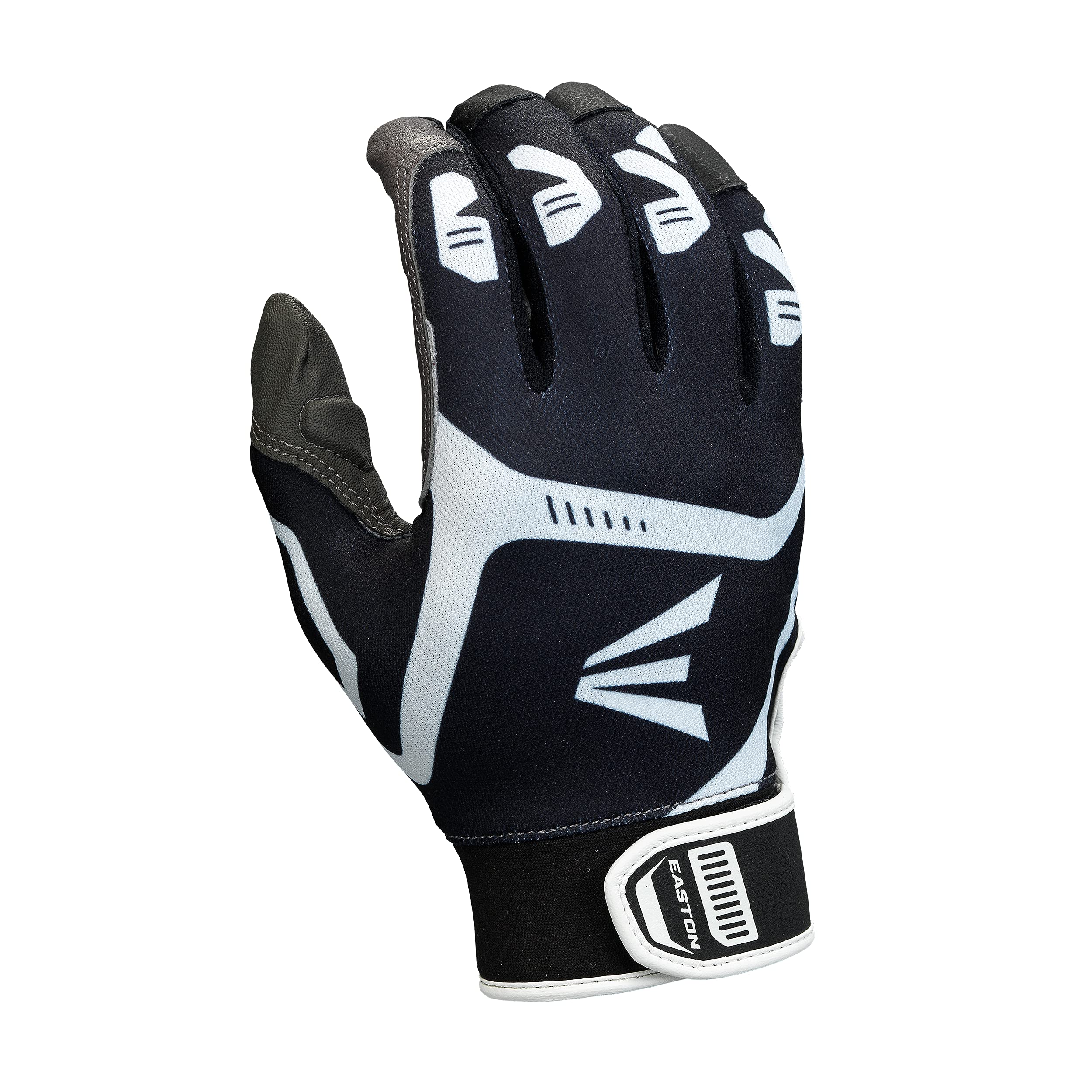 EASTON GAMETIME VRS Batting Gloves | Baseball Softball | Youth Medium | Black w/ VRS Padding