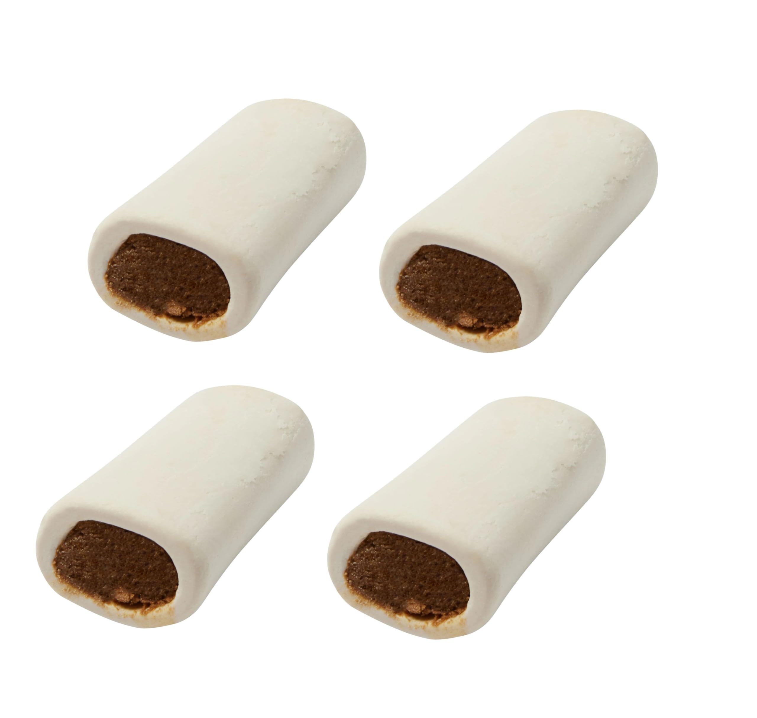 MPP Stuffed Peanut Butter Nutritious Refillable Shin Bones 4" Hard Dog Dental Chews (2 Bones)