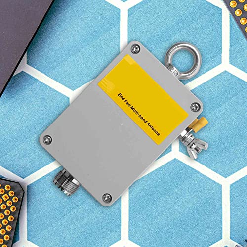Exogio Balun for HF Shortwave Antenna, Four Band 5-35MHZ End Fed HF Antennas 100W HAM, 1:49-49:1 HF Antennas for Ham Radio