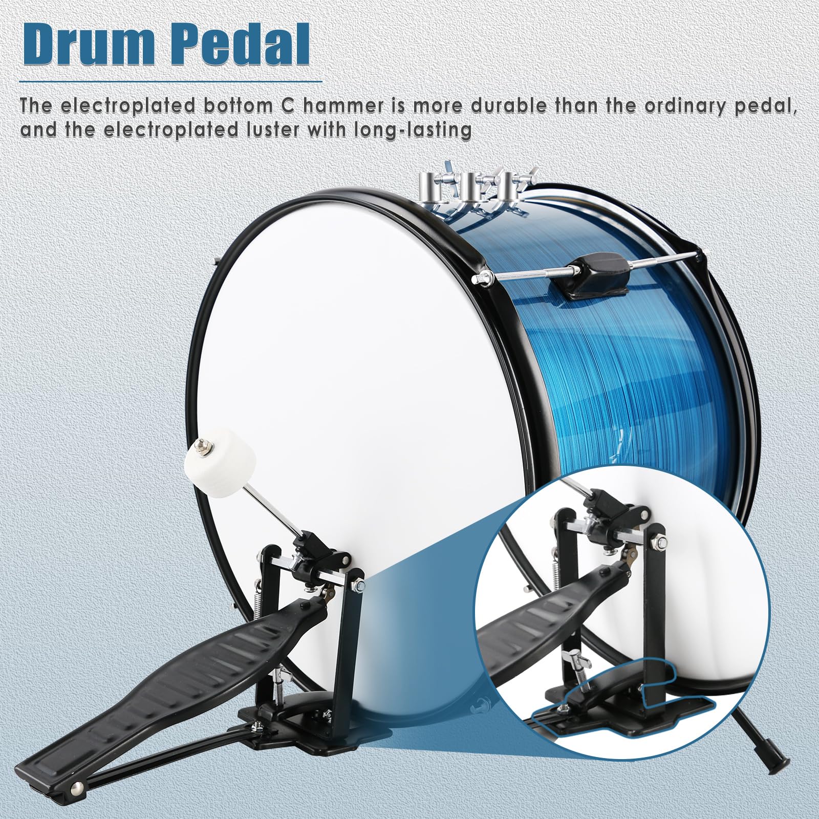 EASTROCK Kids Drum Set, 3 Piece 13'' Junior Drum sets for Drummer,Beginner, Drum Set with Adjustable Throne,Cymbal,Pedal,Drumsticks(Green)