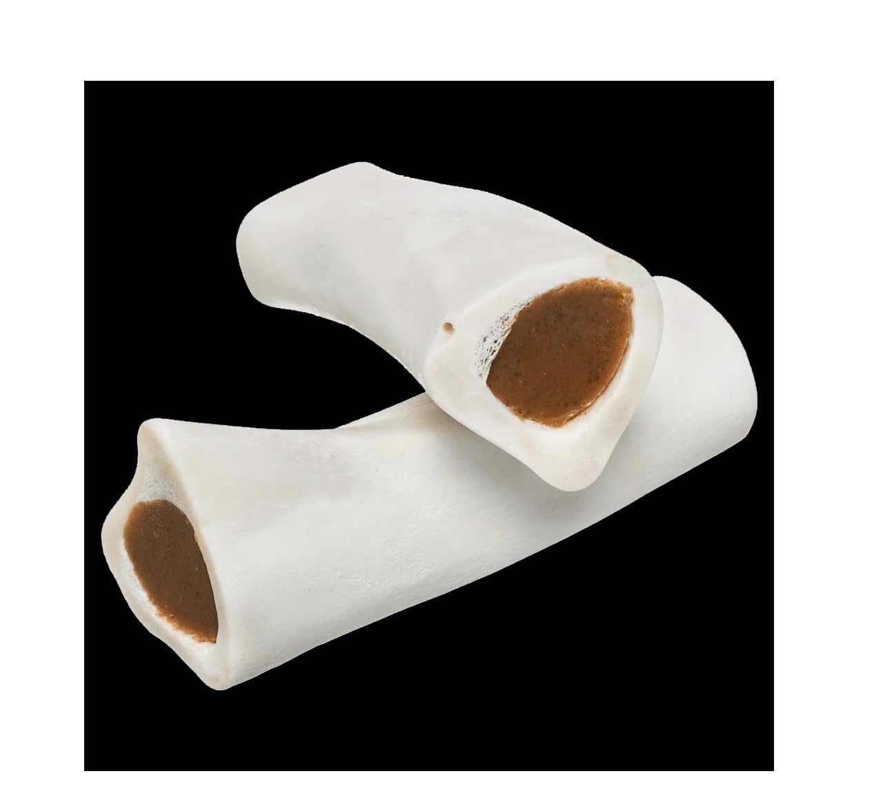 MPP Stuffed Peanut Butter Nutritious Refillable Shin Bones 4" Hard Dog Dental Chews (1 Bone)