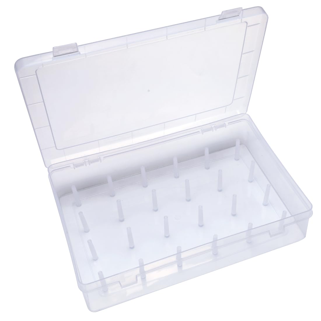 IOOLEEM 24 Slots Sewing Thread Storage Box for Medium Spools of Thread, Sewing storage, Organizer Container Storage Box.