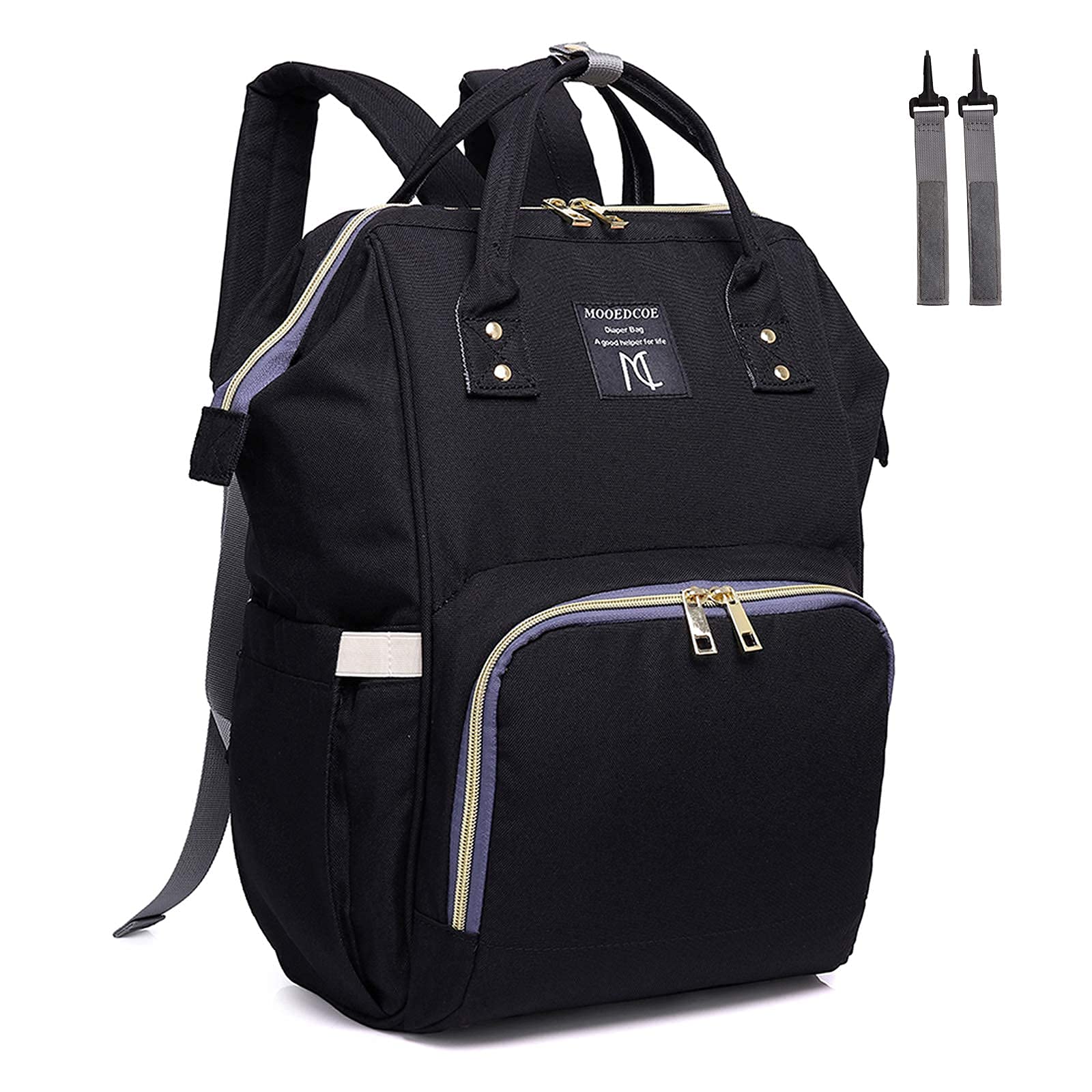 Diaper Bag Backpack, Multifunction Waterproof Travel Back Pack Maternity Baby Nappy Changing Bags Pink 25L