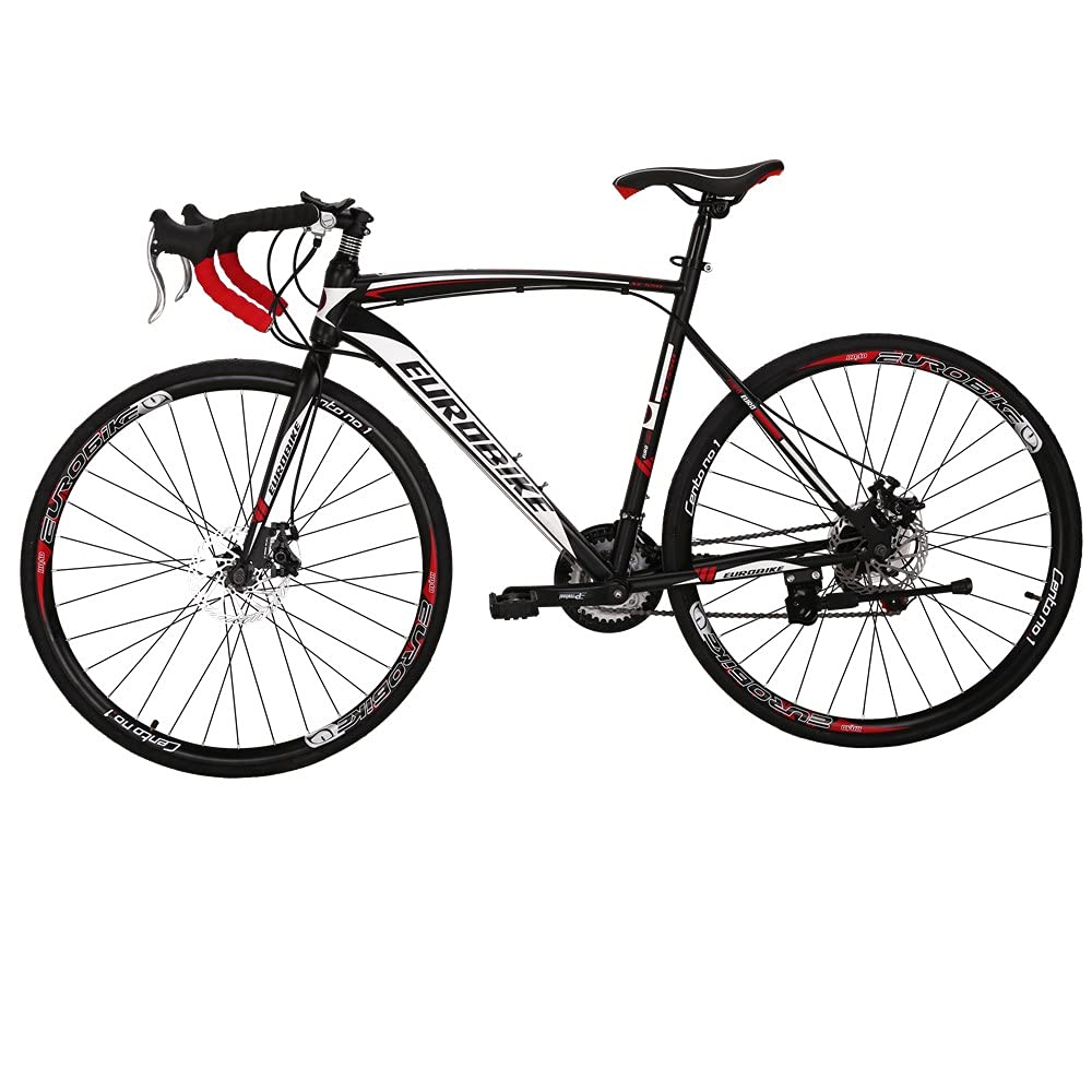 EUROBIKE Road Bikes 700C Wheels 54cm Frame for Men and Women 21 Speed (30mm)