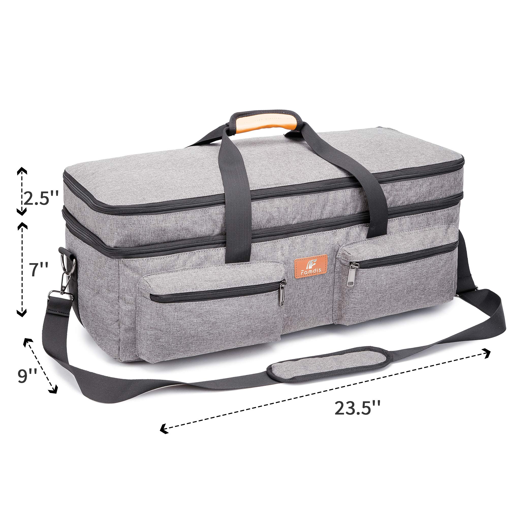 Famdis Double-Layer Bag Compatible with Silhouette Cameo 3 & 4, Cricut Explore Air (Air 2), Maker, Die-Cut Machine and Supplies (Bag Only)