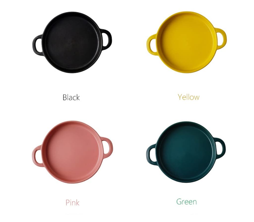 DHTDVD Ceramic Bakeware Cooking Pan Non-Stick Sauce Pans Nordic Dinner Set Japanese Jam Omelet Pot Egg Steak Tray (Color : Black-JoJo's Bizarre Adventure1, Size : 1pcs)