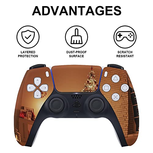 Feast of The Nativity Full Protective Skin Cover Design Wrap Decal Sticker Compatible with PS5 Digital Edition Console and Controller