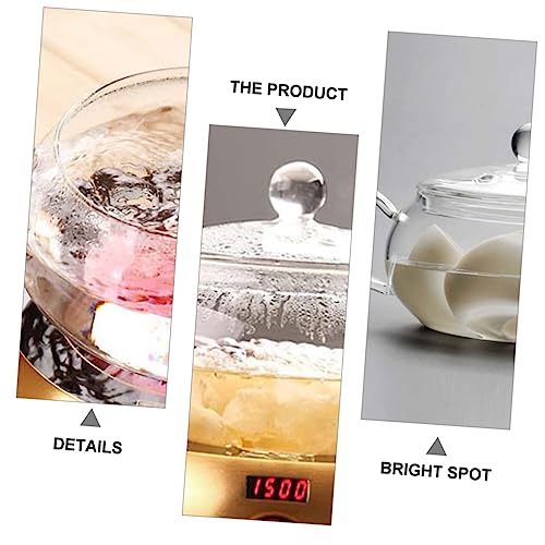 Nonstick Saucepan 1pc Instant Noodle Bowl Ovens Coffee Server Sauce Pan Sets Glass Milk Pan Teapot Warmer Set Glass Kitchen Pot Bowl Food Storage Bowl Instant Noodle Pot Salad