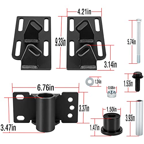 LS Engine Swap Mounts Frame Adjust 1/2β Forward 1β Rearward for 1988-1999 GM C10 K5 2WD Pick Up Suburban Blazer with LS1 LS2 LS3 LS6 LSX LQ4 LQ9 4.8 5.3 6.0 6.2 Engines
