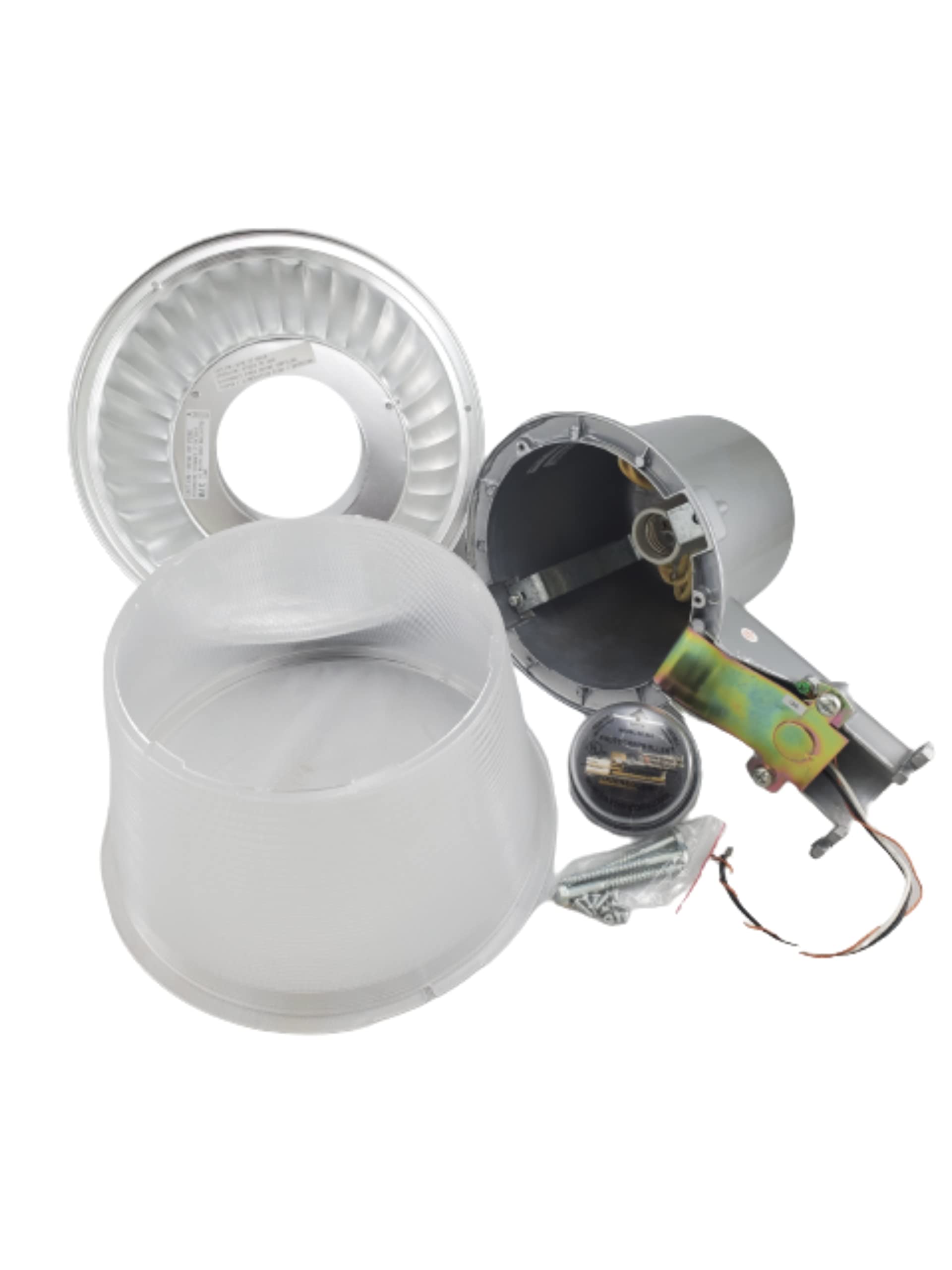 Touch & Glow Security Area Light β Ultra Bright Dusk to Dawn High-Pressure Fluorescent Light with Photocell for Outdoor Safety | Heavy Duty Wall Mount, EZ-FLA