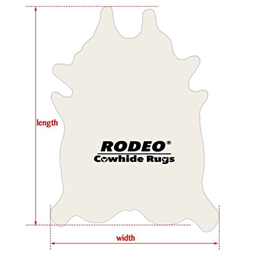rodeo Natural Black Brazilian Cow Skin Area Cowhide Rug Size Approx 6X6 ft
