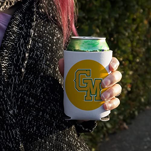George Mason University Secondary Logo Can Cooler - Drink Sleeve Hugger Collapsible Insulator - Beverage Insulated Holder