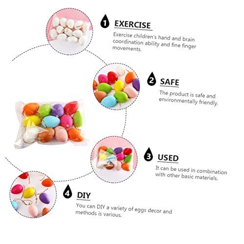 NOLITOY DIY Egg 24pcs Easter Eggs Blind Bag Toys Artificiales Para DIY Gift Artificial Egg DIY Drawing Egg Easter Eggs Surprise Toys Decor Egg Ornament Egg DIY Egg Child Food